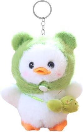 Generic Porte-cl&eacute;s canard mignon - Pendentif adorable en peluche, animal en peluche doux et portable, design cr&eacute;atif l&eacute;ger et durable | Porte-cl&eacute;s amusant pou