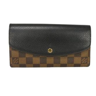 Louis Vuitton Pre-owned Portefeuille Normandie Damier Canvas Long Wallet - Femme - Pre-owned - Brun - Taille: ONE Size
