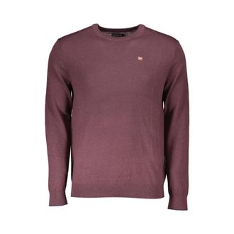 Napapijri Rundhals-Wollpullover - - Knitwear - Herren - Lila - XS