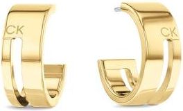 Calvin Klein Clous doreilles pour Femme Collection GEOMETRIC ESSENTIALS en Acier inoxidable et Or Jaune