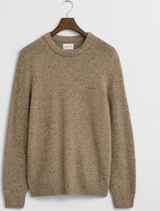 GANT Pullover aus einem recycelten Wollstrick mit Struktur, Regular Fit in