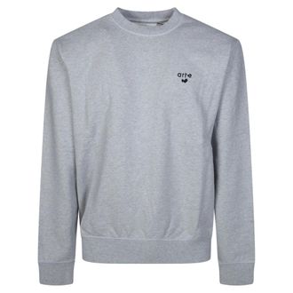 Arte Homme, Sweatshirts et sweats &agrave; capuche, Gris, Taille: S Heart Logo Crewneck