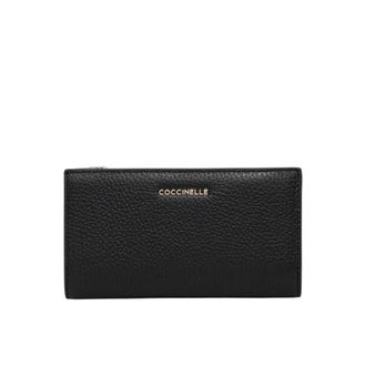 Coccinelle Femme, Accessoires, Noir, Taille: ONE Size Metallic Wallet