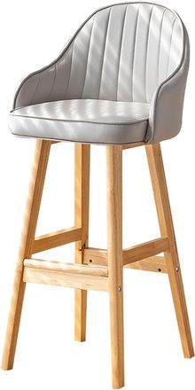 Generic Barhocker, K&uuml;cheninsel-Thekenst&uuml;hle, Holzgestell, Tragkraft 150 kg, gepolsterter hoher Barhocker