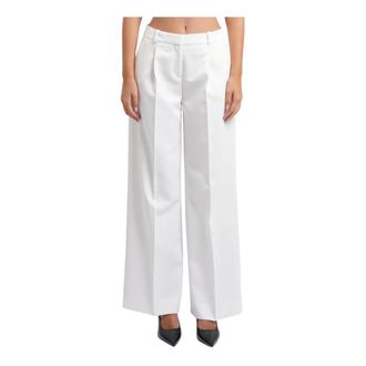 HUGO BOSS Wide Hosen - - Trousers - Damen - Wei&szlig; - L