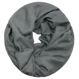 Glamexx24 Loop Schal Damen Schlauchschal Glitzer Unifarbener Rundschal Halstuch für Frühling, Sommer, Herbst, Winter