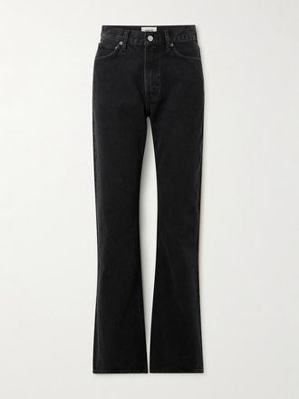 A Gold E Leena Hoch Sitzende Schlagjeans Aus Bio-denim - Schwarz