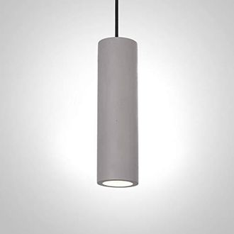 Paco Home Luminaire &agrave; suspension, GU10, luminaire pour s&eacute;jour, salle &agrave; manger, cuisine, r&eacute;glable en hauteur, Couleur: B&eacute;ton Gris, Ampoule: Sans ampoules