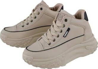 Generic Baskets &agrave; semelle &eacute;paisse pour femme - Chaussures de marche d&eacute;contract&eacute;es - Anti-semelle &eacute;paisse - Respirantes - Tendance - Chaussures &agrave; talons d&eacute;cont