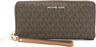 Michael Kors Femme, Accessoires, Brun, Taille: ONE Size Large Logo Continental Wallet