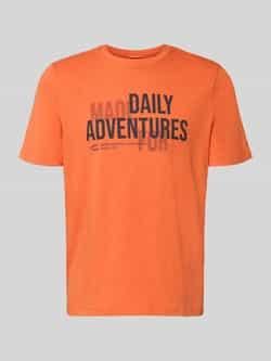 Camel Active Regular Fit T-Shirt aus reiner Baumwolle