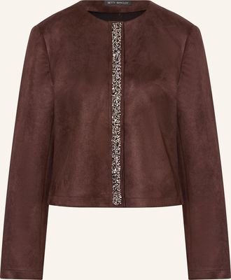 Betty Barclay Kastenjacke Mit Schmucksteinen braun