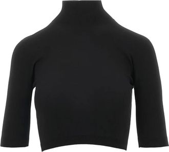 Max Mara Femme, Pulls, Noir, Taille: 40 FR Col roul&eacute;s