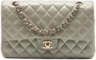 Chanel Sac bandouli&egrave;re classique pr&eacute;-poss&eacute;d&eacute; - Femme - Pre-owned - Gris - Taille: ONE Size