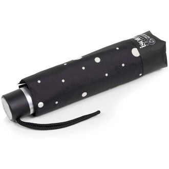 Isotoner Parapluie Petit Prix Pois Noir/Jaune