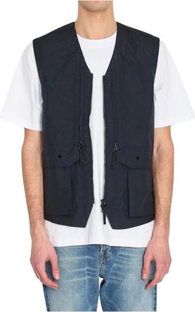 Stone Island Homme, Vestes, Bleu, Taille: M Metal Lamina Poly Ripstop Vest