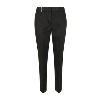 PESERICO Femme, Pantalons, Noir, Taille: 38 FR Pantalone A Sigaretta Raso Leggero