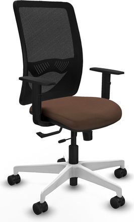 Piqueras y Crespo B&uuml;rostuhl Zulema mit 1D-Armen, h&ouml;henverstellbare Lendenwirbelst&uuml;tze, ausgestattet mit Synchron-/Translack und Schneideschaum, mit Rollen von 65 mm, Ny