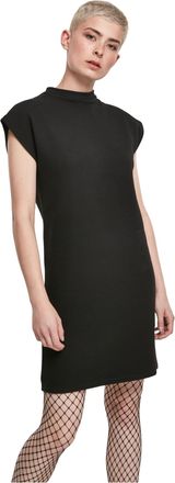 Urban Classics Damen Ladies Naps Terry Extended Shoulder Dress Kleid, Black (Black 00007), S