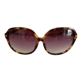 Linda Farrow Tortoiseshell Round Sunglasses