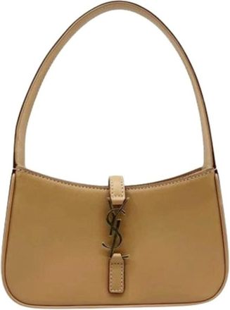 Saint Laurent Sac port&eacute; &eacute;paule Pre-owned - Femme - Pre-owned - Beige - Taille: ONE Size