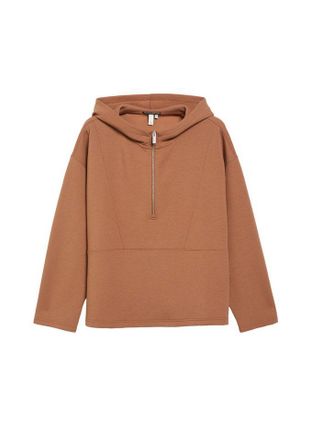 QS by s.Oliver Sweatshirt Sweatshirt Scubba Hoodie mit Nahtdetails
