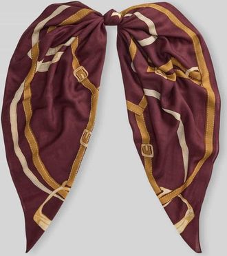 Lauren Ralph Lauren Tuch mit Logo-Schriftzug aus Wolle Seide