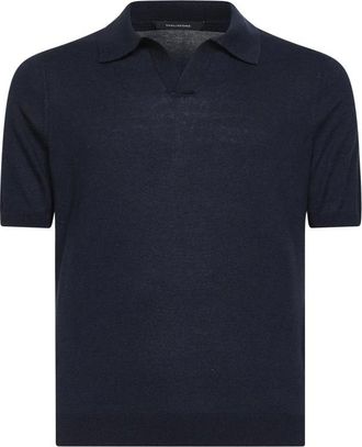 Tagliatore Homme, Tops, Bleu, Taille: XL Keith V-neck Polo