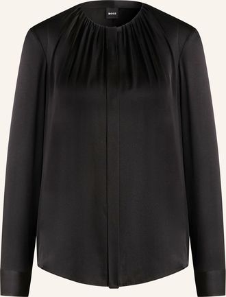 HUGO BOSS Seidenbluse Banorah schwarz