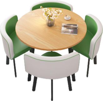 Generic B&uuml;rom&ouml;bel, 4 St&uuml;hle mit Tisch, Konferenztisch-Set, K&uuml;chentisch mit 4 St&uuml;hlen, platzsparender Empfangstresen, Fr&uuml;hst&uuml;ckstisch, Lounge- und Besprechungs