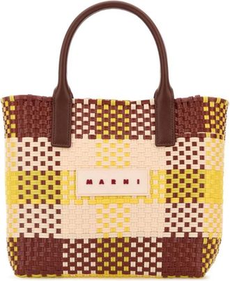 Marni Femme, Sacs, Multicolore, Taille: ONE Size Check Tote Small