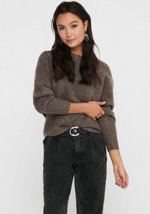 Only Strickpullover ONLDANIELLA L/S PULLOVER KNT NOOS Materialmix, regular fit