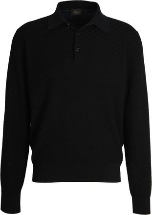 Brioni Trama Poloshirt - Schwarz