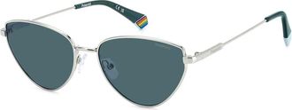 Polaroid Blau polarisierte Sonnenbrille im Palladiumrahmen - - Accessories - Damen - Grau - 57 MM