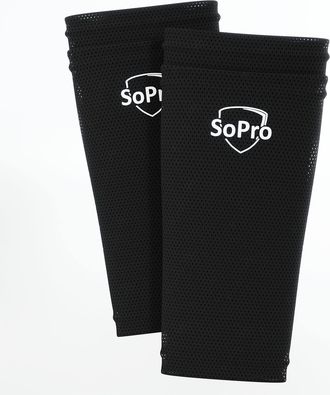 Sopro 1 Paar Schienbeinschoner Halter Fussball für Kinder & Erwachsene - Rutschfester Schienbeinschonerhalter - Schienbeinschoner Halterung Socken - Schienb