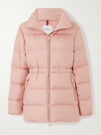 Moncler Brossette Daunenjacke Aus Gestepptem Shell - Pink