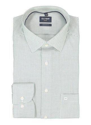 Olymp Herren Hemd gr&uuml;n Baumwolle