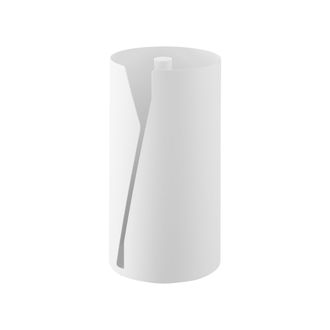 Yamazaki Tableware Yamazaki 10041 Tower Runder K&uuml;chenrollenhalter, wei&szlig;, Stahl/Polypropylen/Silikon, minimalistisch, 16 x 16 x 30,2 cm (L x B x H)
