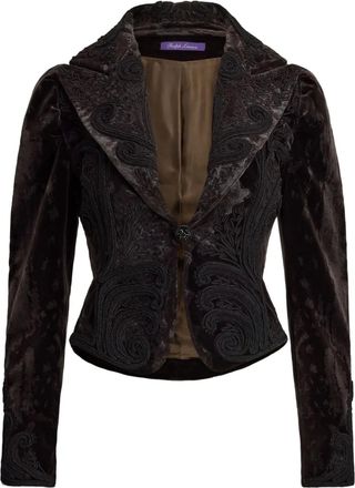 Ralph Lauren Collection Blazer mit Stickerei - Braun