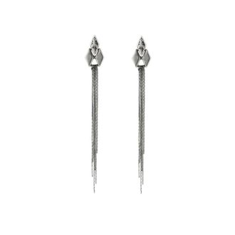 Patrizia Pepe Lange Ohrringe - - Accessories - Damen - Grau - ONE SIZE