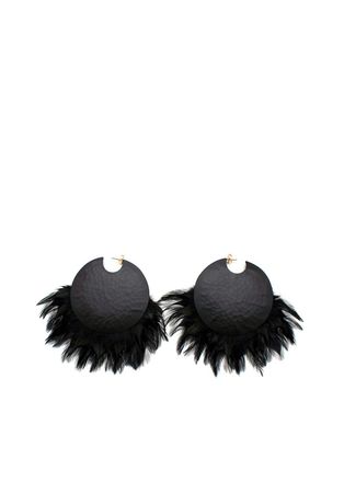 Tom Ford Statement Feather Earrings