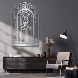 Generic Moderner minimalistischer Metall-Wandbogen, Fensterbogen-Wanddeko, Bogenform, Bogen-Wanddeko f&uuml;r Wohnzimmer, Schlafzimmer, Eingangsbereich, Garten (Si