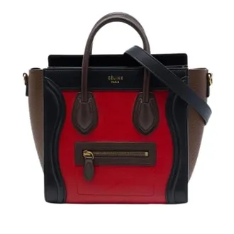 Celine unisex, Pre-owned, Rouge, Taille: ONE Size Pre-owned Luggage Tote