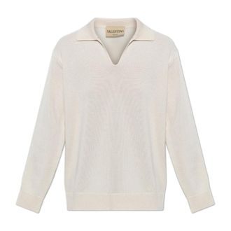 Valentino Garavani Cashmere Pullover - - Knitwear - Damen - Beige - XS