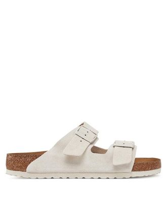 Birkenstock Pantoletten Arizona zamsz 1024554 Wei&szlig;