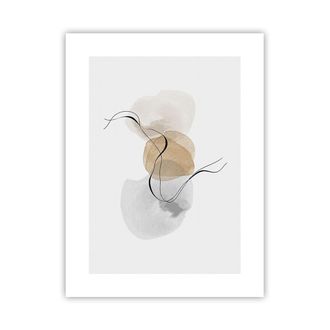 Arttor Poster ohne Rahmen Abstrakt minimalistisch Aquarell Deko 30x40cm Wandposter Art Prints Wandbilder Dekoration Wohnzimmer Schlafzimmer Küche Wanddeko Bi