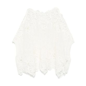 Ermanno Scervino Wei&szlig;e &auml;rmellose Strickjacke mit Cut-Out-Detail - - Blouses & Shirts - Damen - Wei&szlig; - L