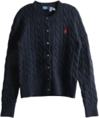 Polo Ralph Lauren Femme, Pulls, Bleu, Taille: 38 FR Long Sleeve Cardigan