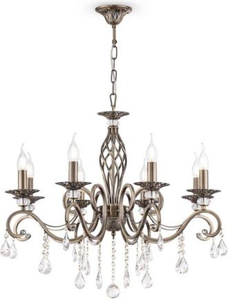Maytoni Maytoni - Grace Lustre en laiton et cristal, 8 lumi&egrave;res, E14