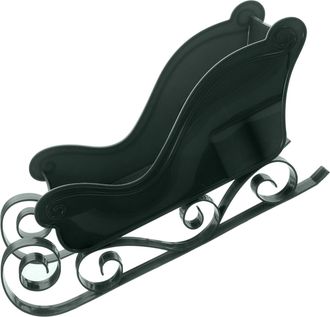 NUOBESTY Entz&uuml;ckendes Kleiner Weihnachtsschlitten Ornament aus Kunststoff Desktop Schlittenschmuck in Dunkelgr&uuml;n Weihnachtsbaum Anh&auml;nger zum Aufh&auml;ngen f&uuml;r Wohn